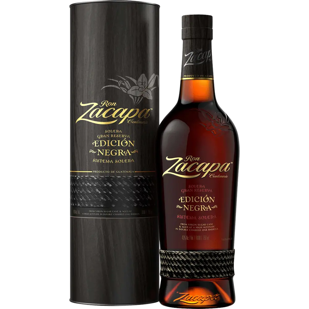 Ron Zacapa Aged Rum Centenario Edicion Negra Solera Gran Reserva