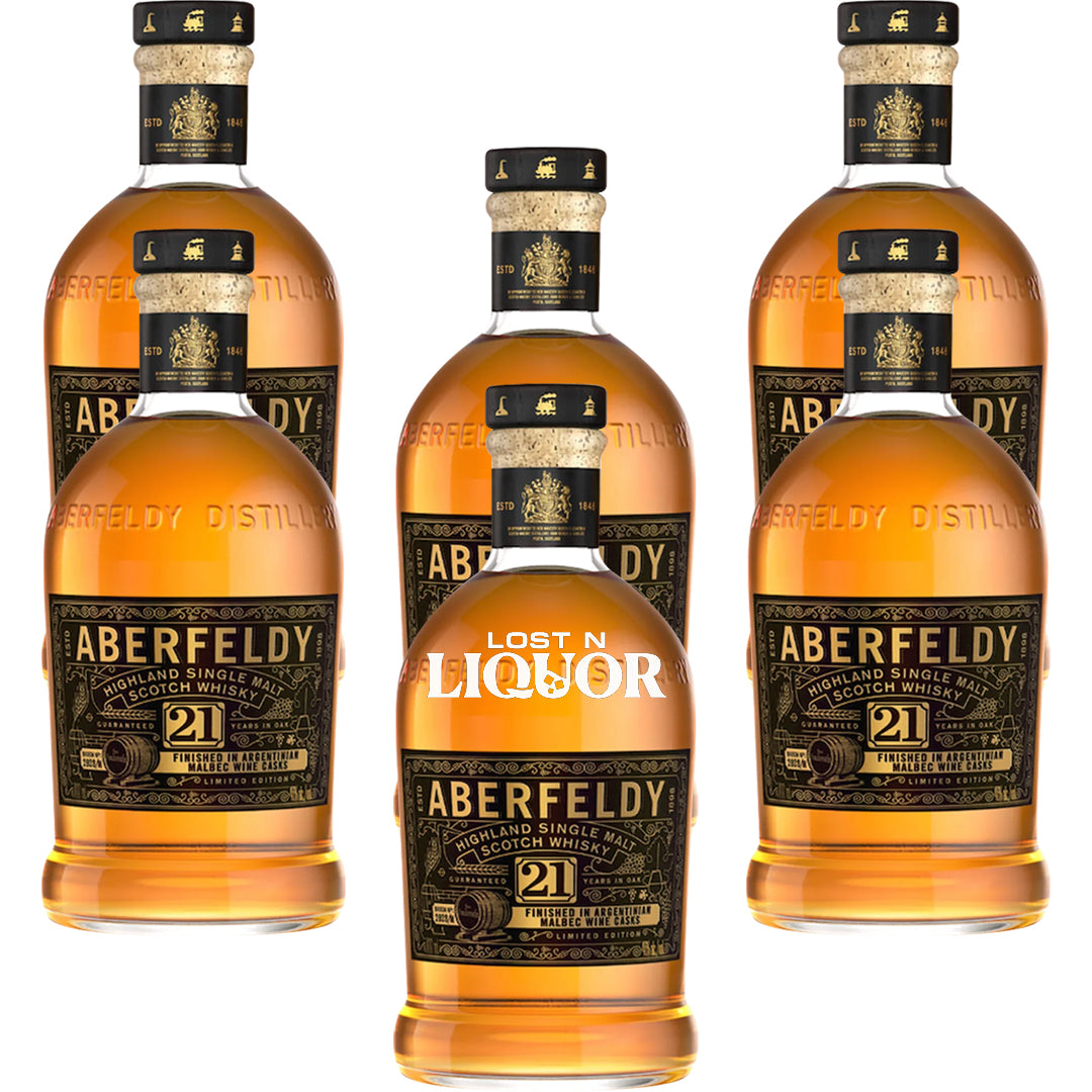 Aberfeldy 21 Year Finished In Argentinian Malbec Wine Cask Single Malt ...