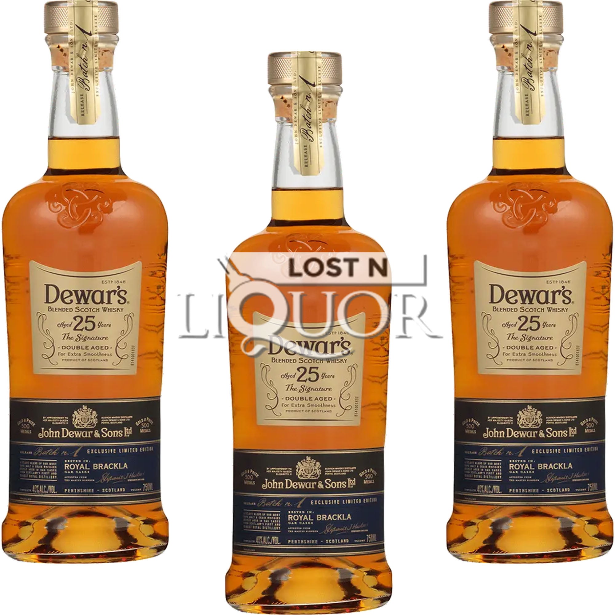 Dewar's The Signature Double Aged 25 Year Blended Scotch Whisky – LNL