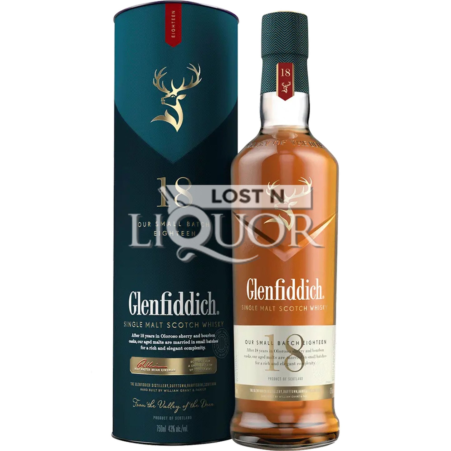 Glenfiddich 18 Year Small Batch Single Malt Scotch Whisky – LNL