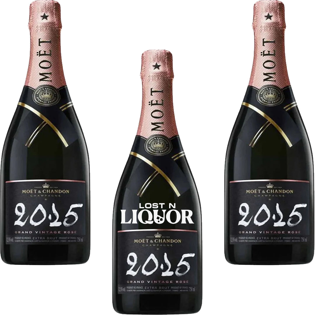 Moet & Chandon Brut Rose Grand Vintage Champagne – Lost N Liquor ...