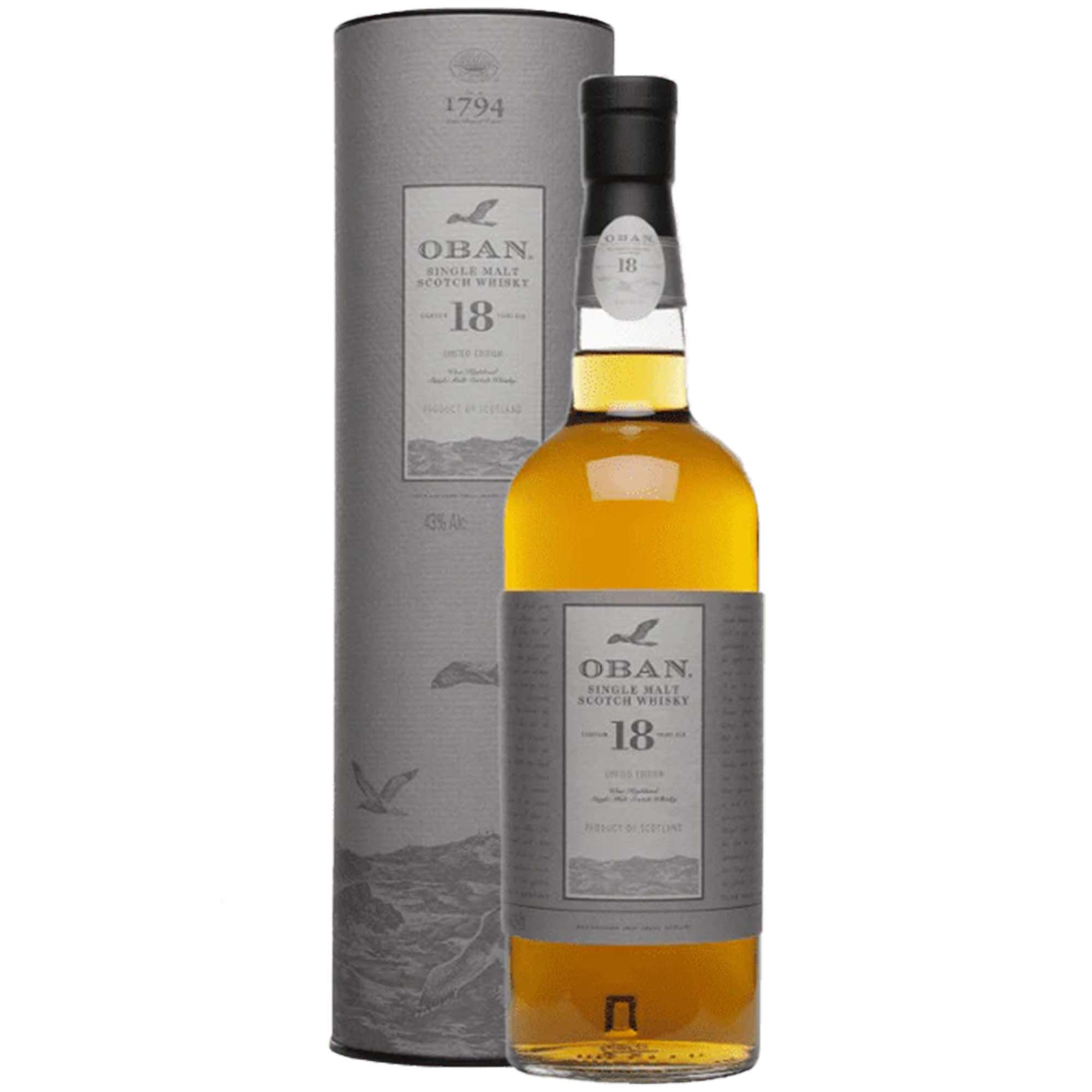 Oban 18 Year Single Malt Scotch Whisky – Lost N Liquor - Online Liquor ...