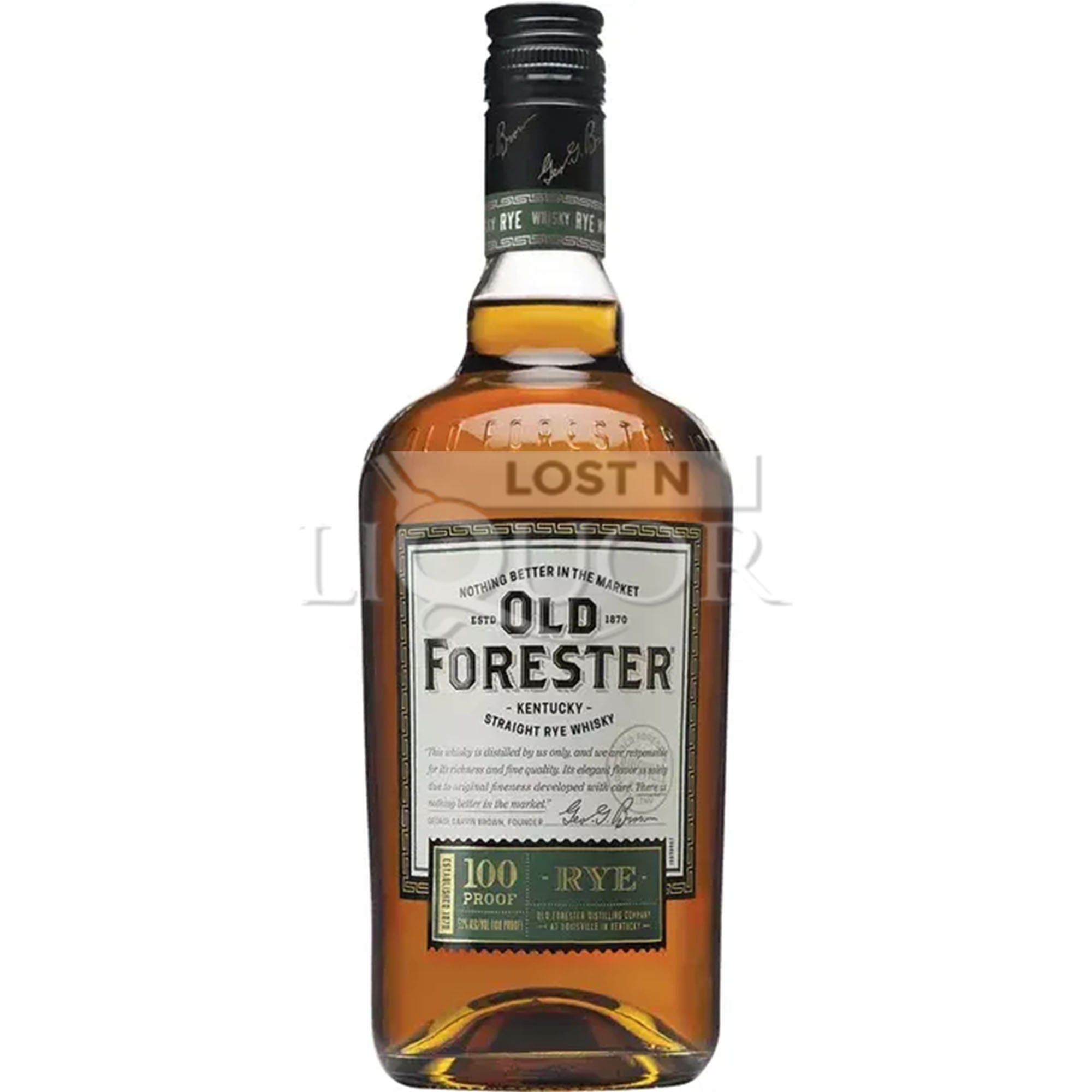 Old Forester 100 Proof Straight Rye Whiskey – LNL