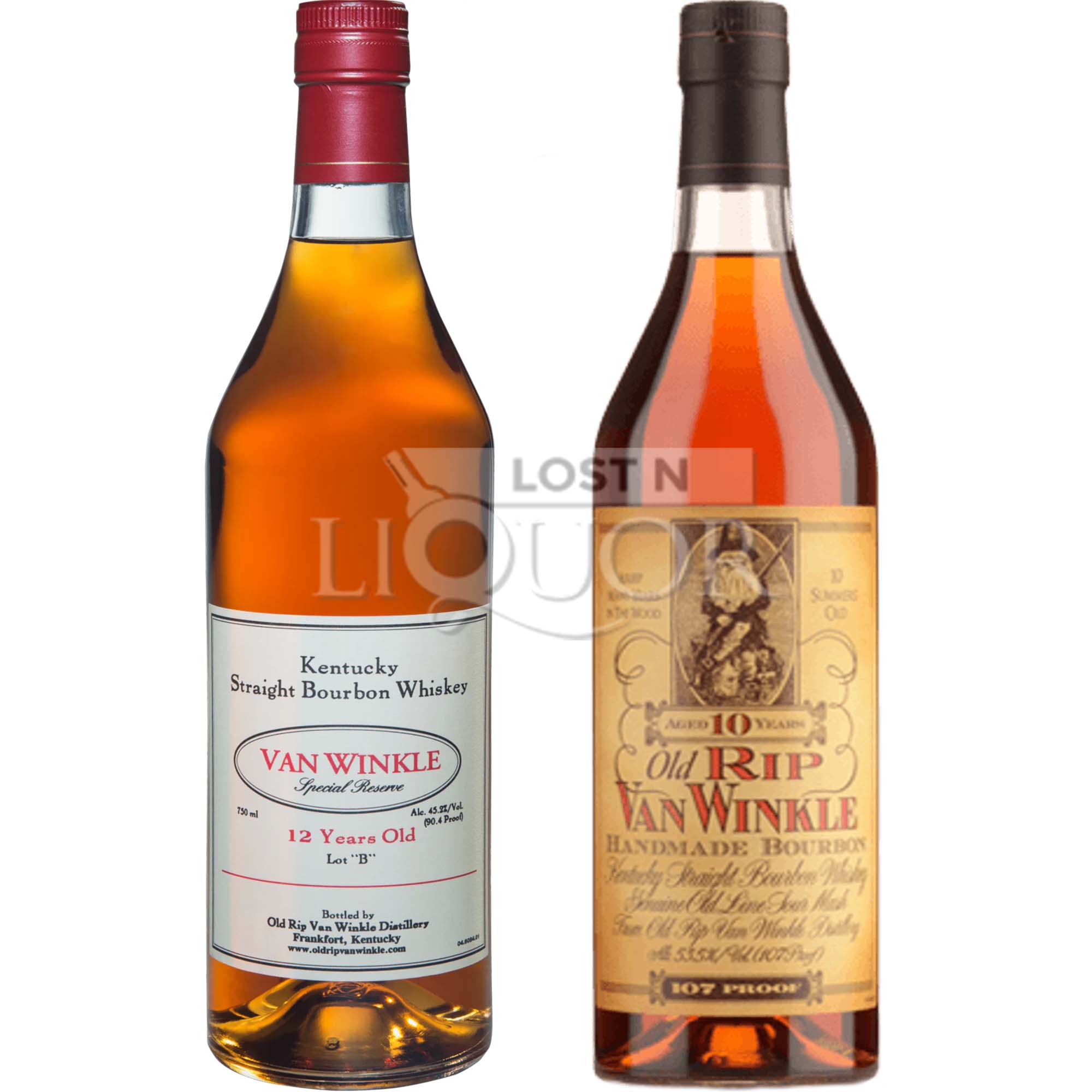 Pappy Van Winkle 10 Year & 12 Year Lot B Bourbon Bundle – LNL