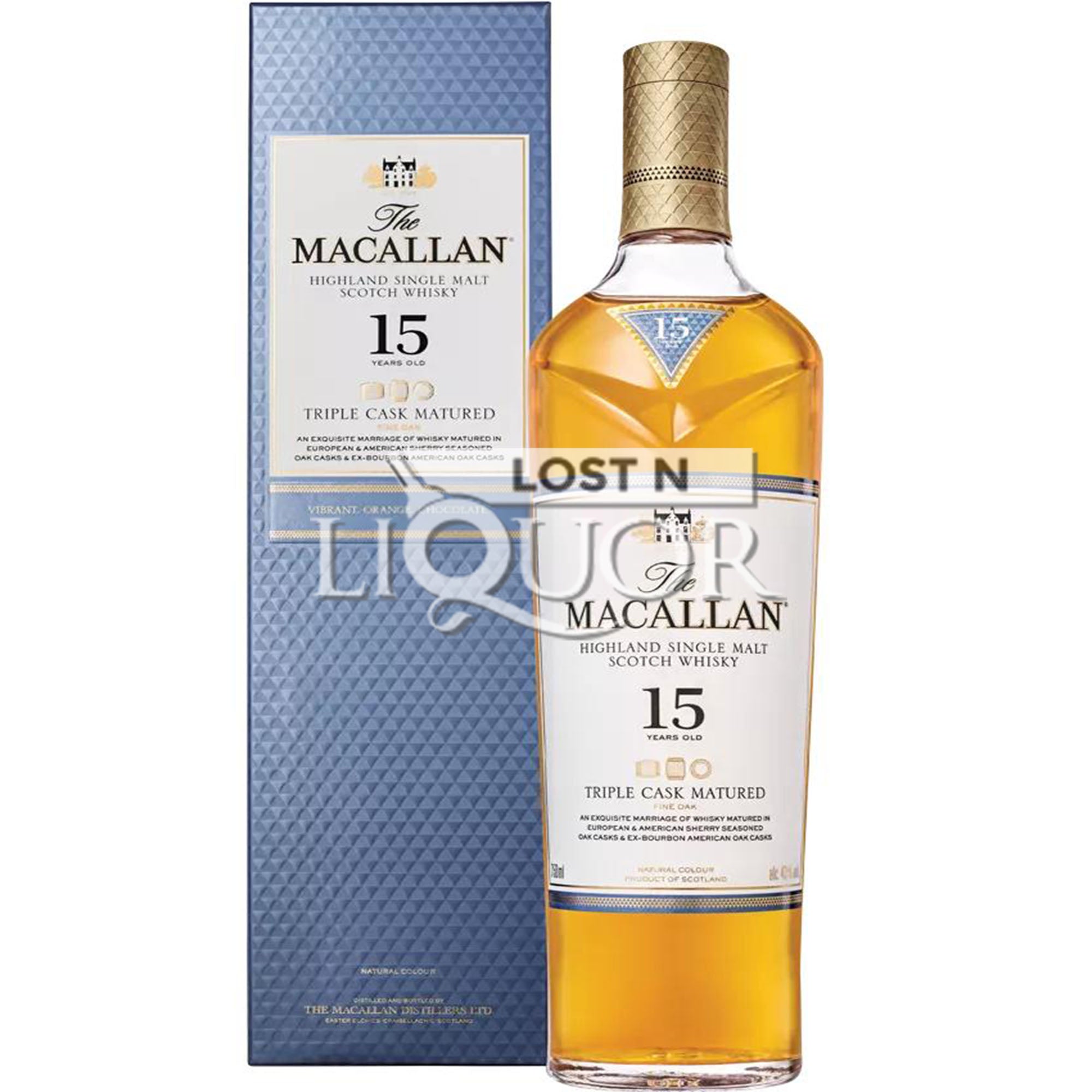 The Macallan 15 Year Old Triple Cask Matured Single Malt Scotch Whisky ...