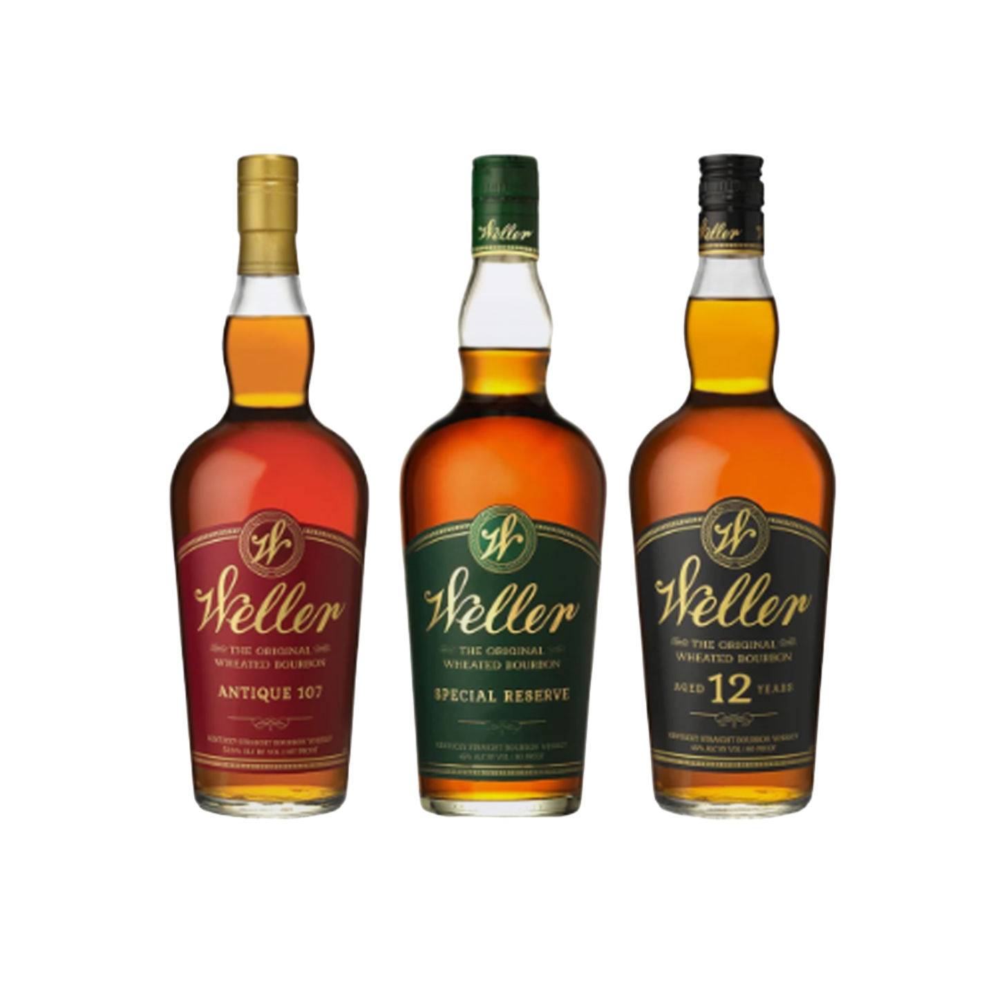W.L Weller 12 Year, Antique 107, & Special Reserve Bourbon Bundle