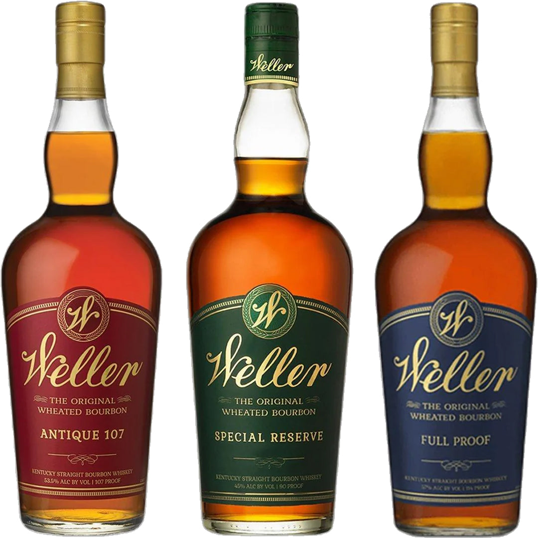 W.L Weller Full Proof, Antique 107, & Special Reserve Bourbon Bundle ...