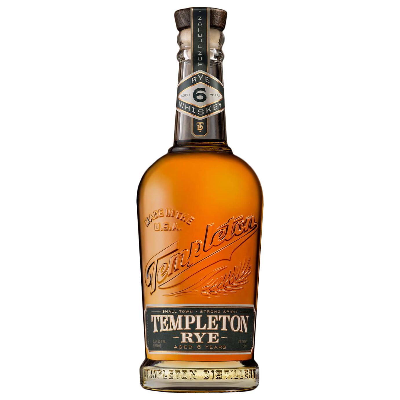 Templeton Rye Aged 6 Years Rye Whiskey – Lost N Liquor - Online Liquor ...